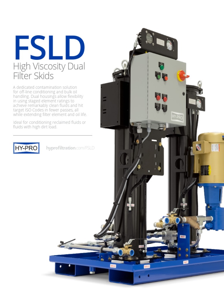 FSLD High Viscosity Dual Filter Systems 112316 | PDF | Viscosity | Pump