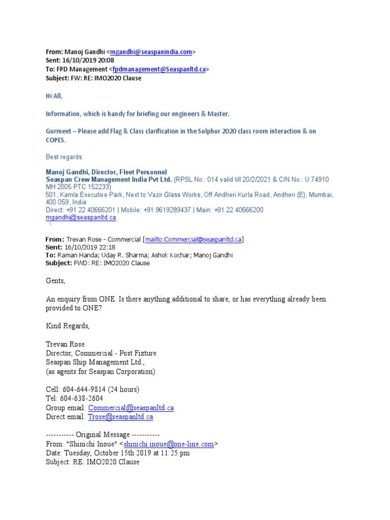IMO2020 Clause Discussion | PDF | Fuel Oil | Nature