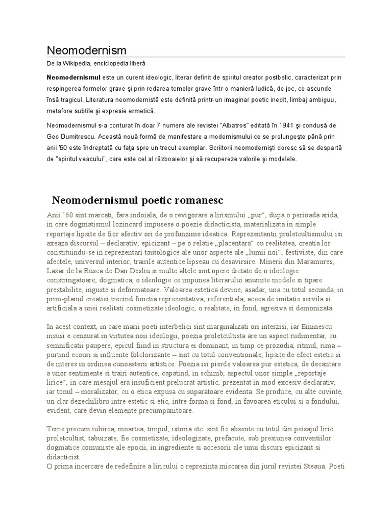 Neomodernism | PDF