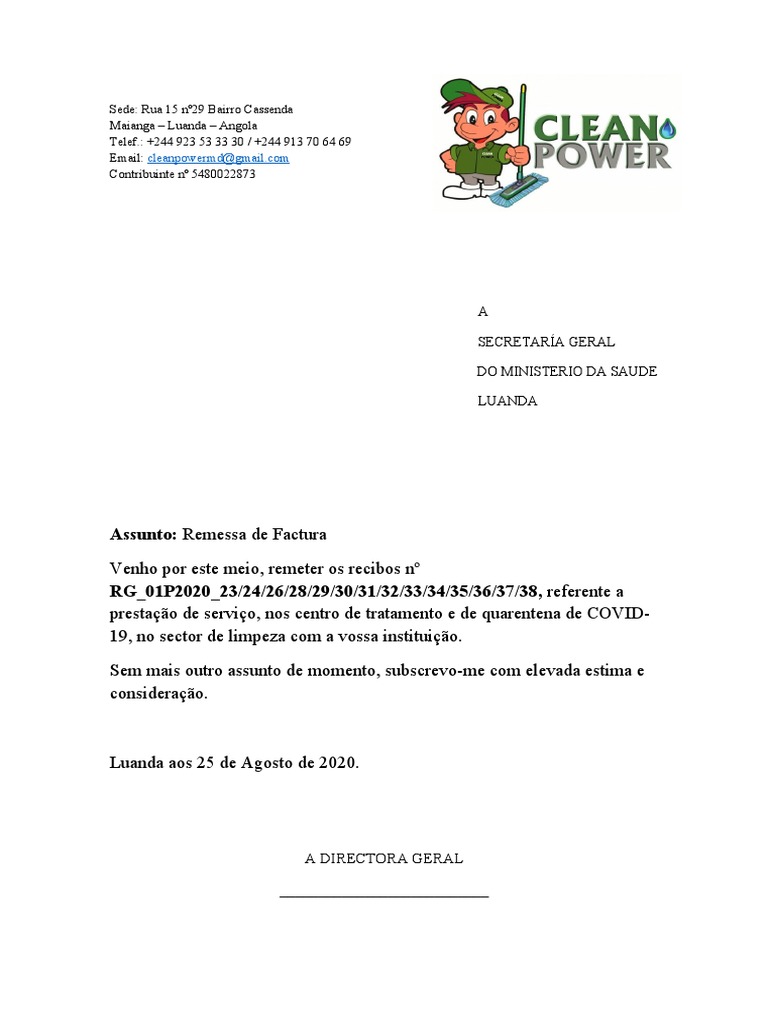 OFICIO Exemplar Recibos | PDF | Ciências Sociais