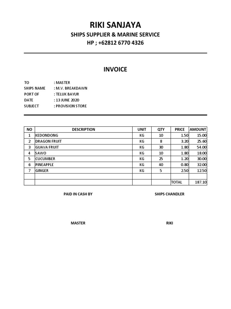 RS Invoice | PDF
