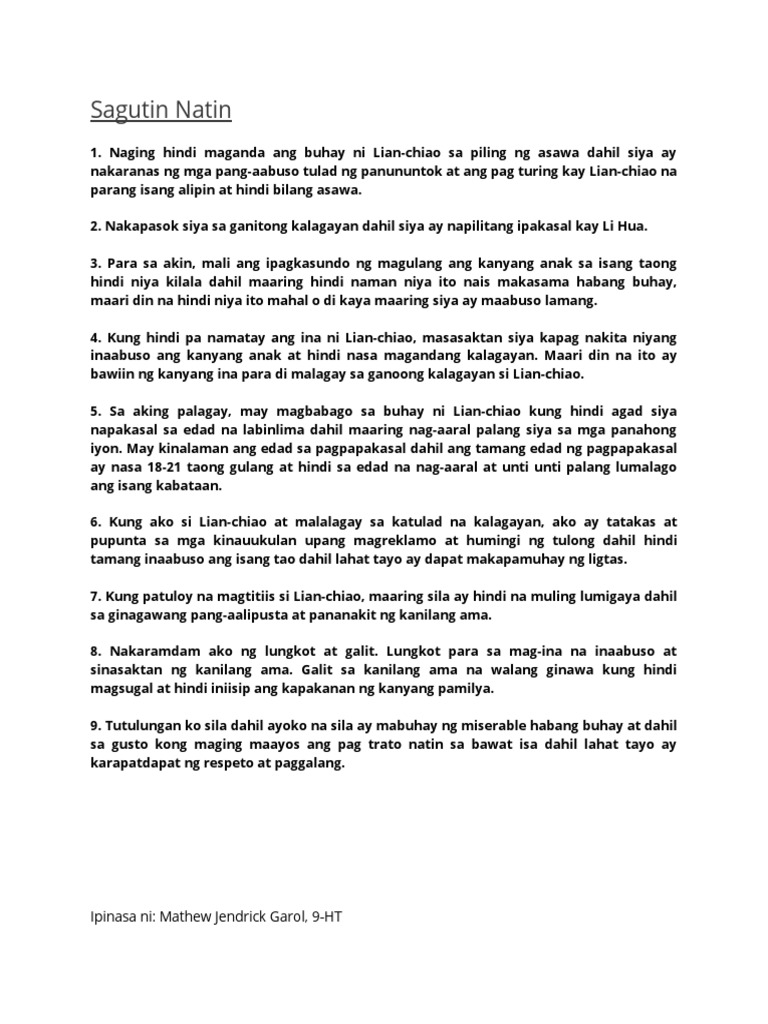 Filipino Pahina 19-20 (Asynchronous 1) | PDF