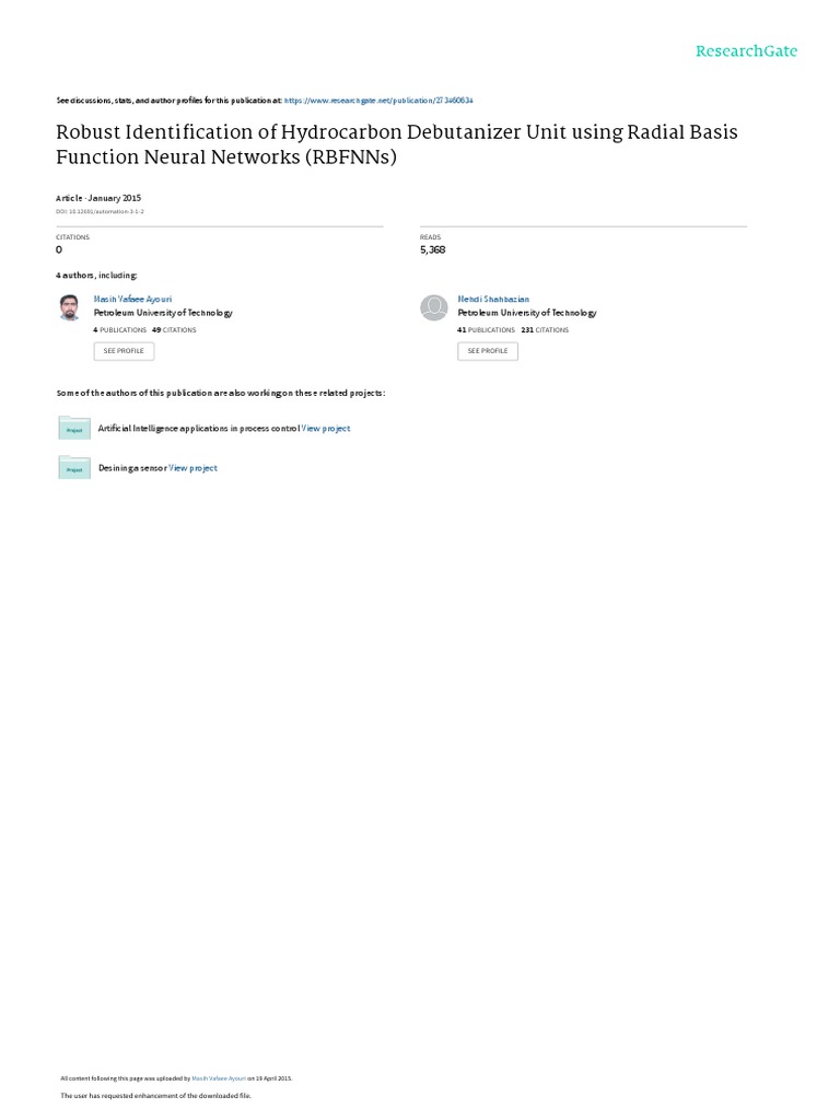 Debutanizer Process Control PDF | PDF | Robust Statistics | Outlier