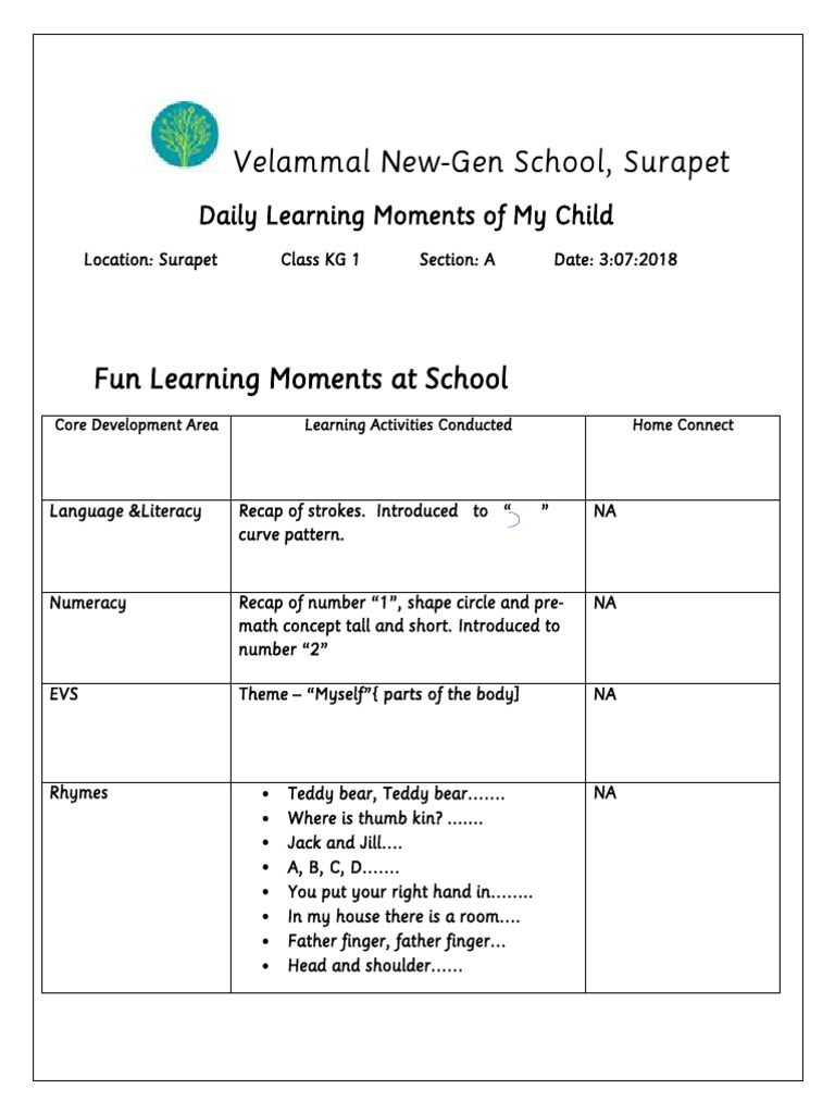 Daily Learning Moments - 3rd July | PDF