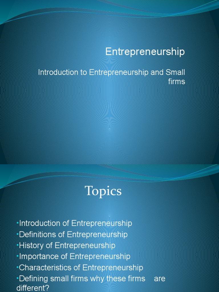 An Introduction to Entrepreneurship: Defining Entrepreneurship ...