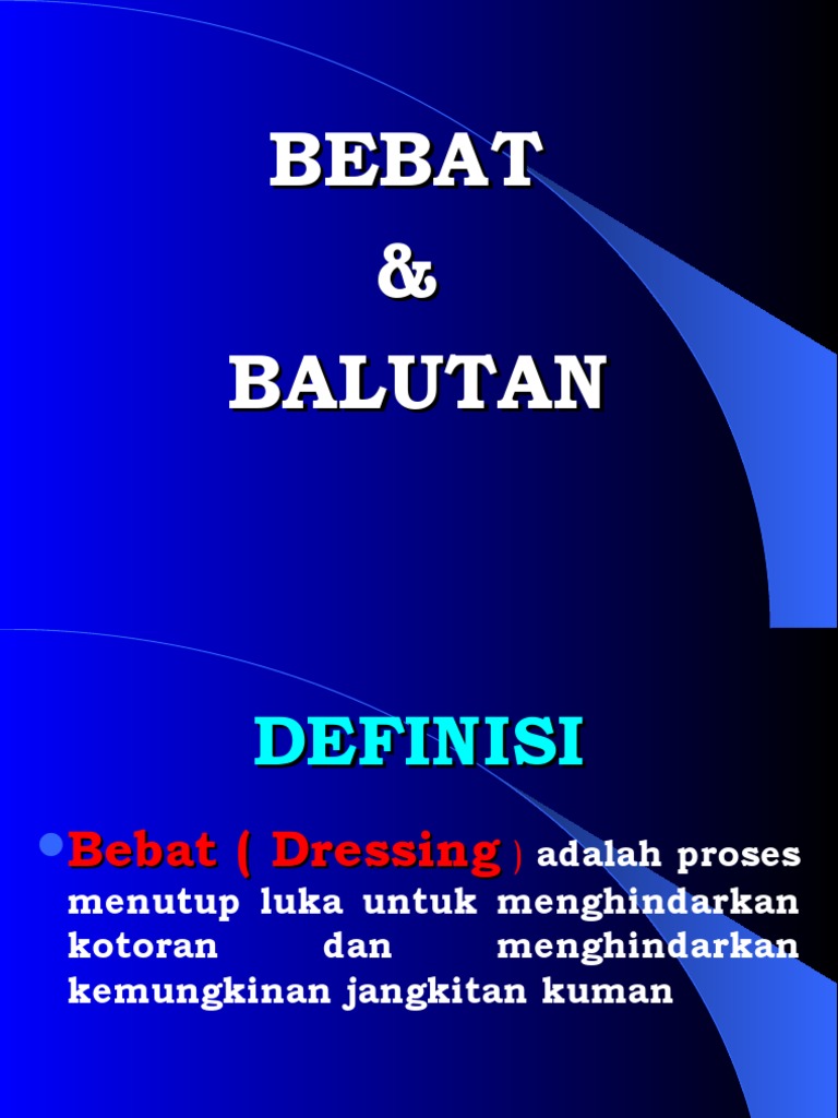Fungsi dan Cara Bebat Luka yang Betul | PDF