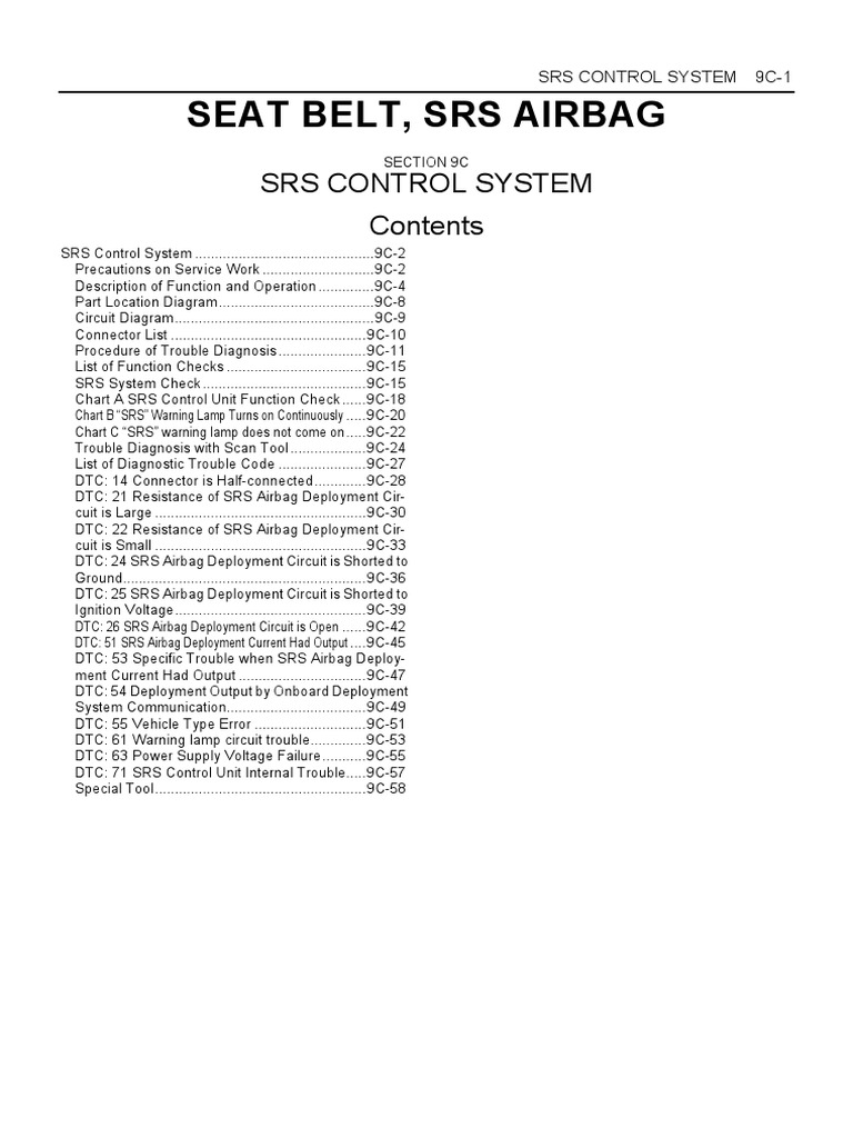 Sec9 9C | PDF | Airbag | Manufactured Goods