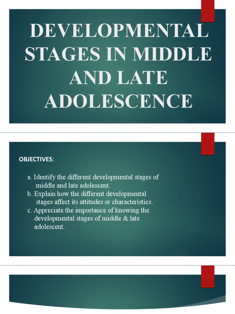 Middle and Late Adolescent | PDF | Developmental Psychology | Adolescence