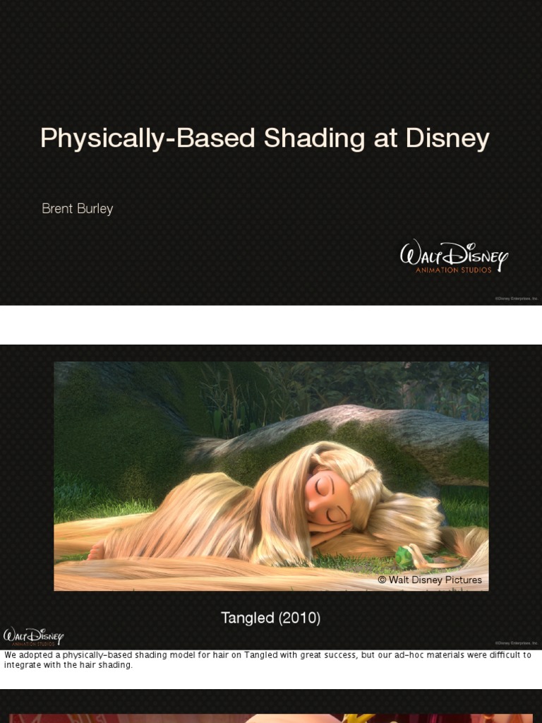 Physically-Based Shading at Disney: Brent Burley | PDF | Reflection ...