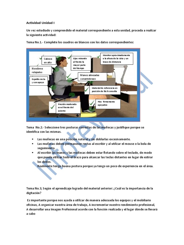 Actividad Unidad I Digitacion Basica | PDF Actividad Unidad I Digitacion Basica | PDF