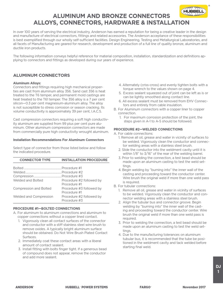 Tipos Conectores Hubbell | PDF | Electrical Connector | Electrical ...