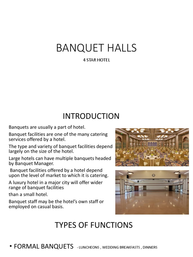 Banquet Halls | PDF | Dinner | Hotel