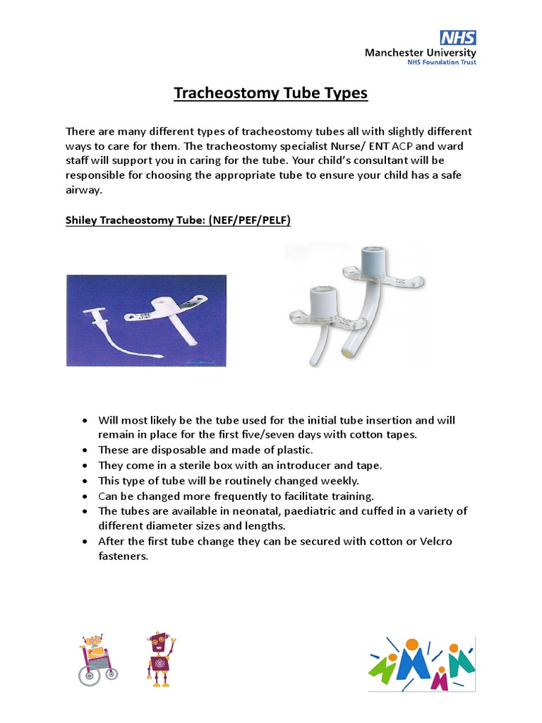 Tracheostomy Tube Information For Parents PDF | PDF | Medical ...