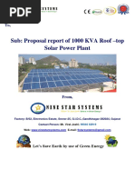 Solar PV Project Report | PDF | Photovoltaic System | Solar Energy