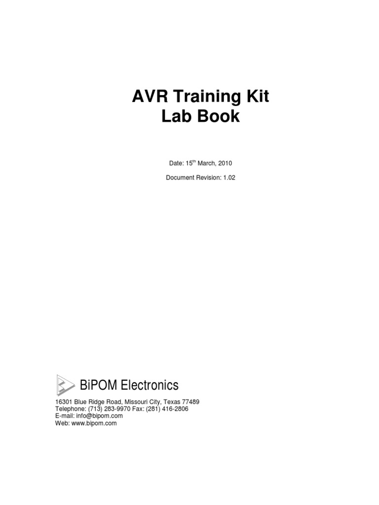 AVR Training Kit Labbook | PDF | Analog To Digital Converter | Light ...