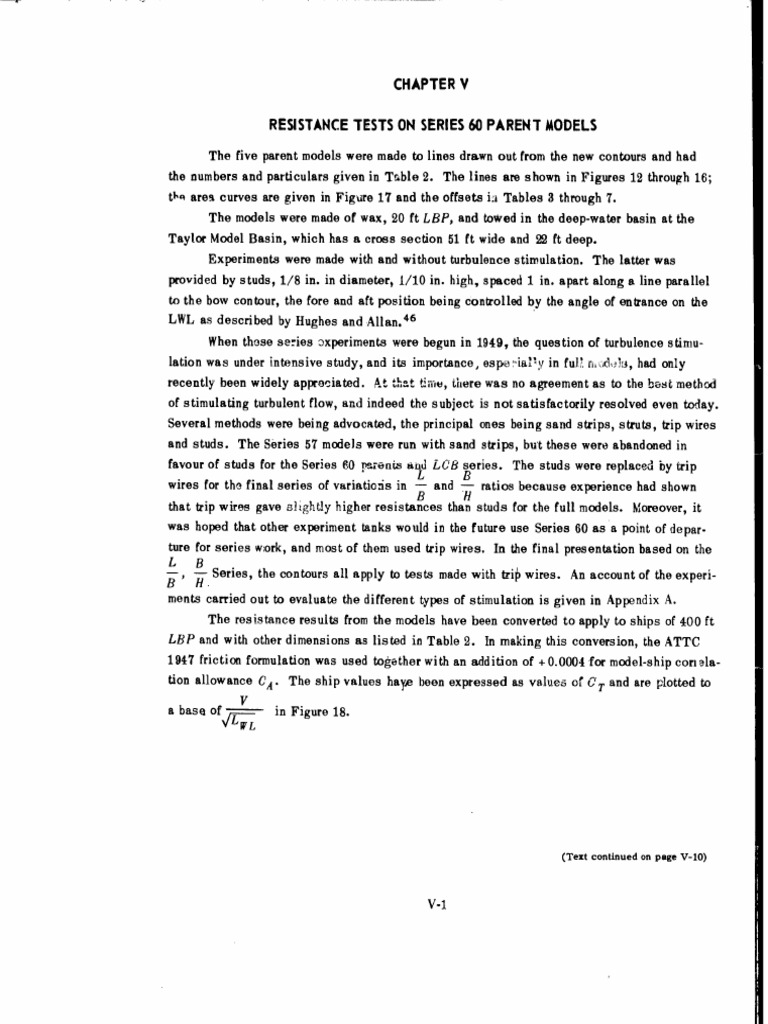 Lines and Offset of Series 60 | PDF | Ships | Watercraft