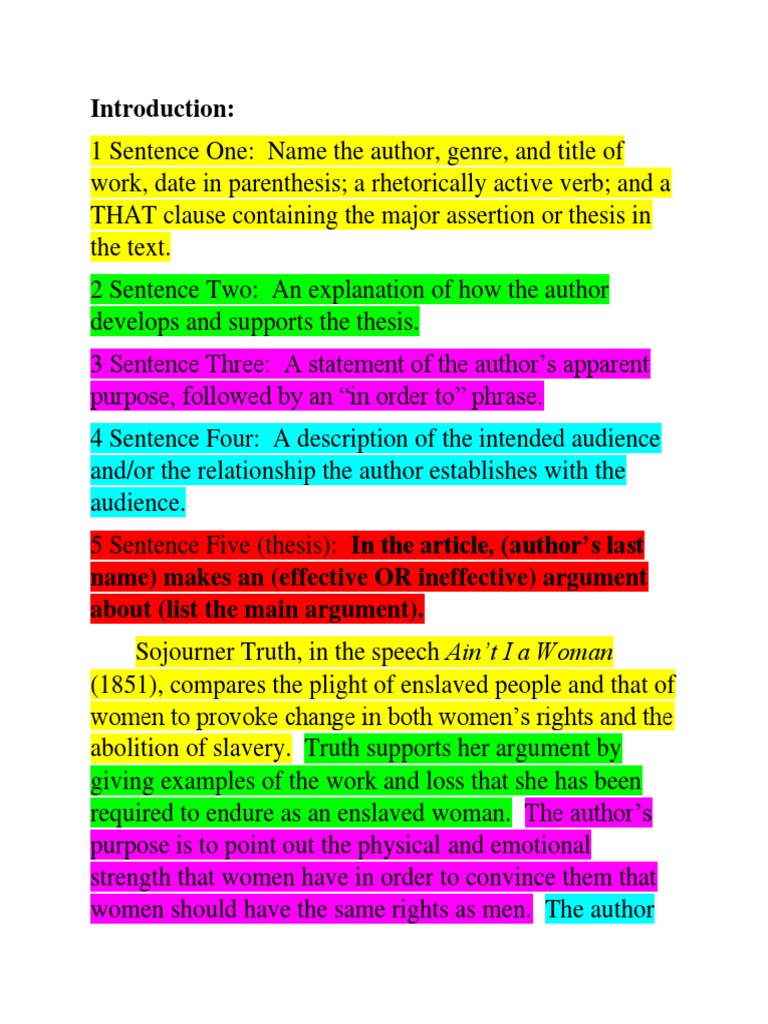 Sample Ra Aint I A Woman | PDF | Logos | Argument