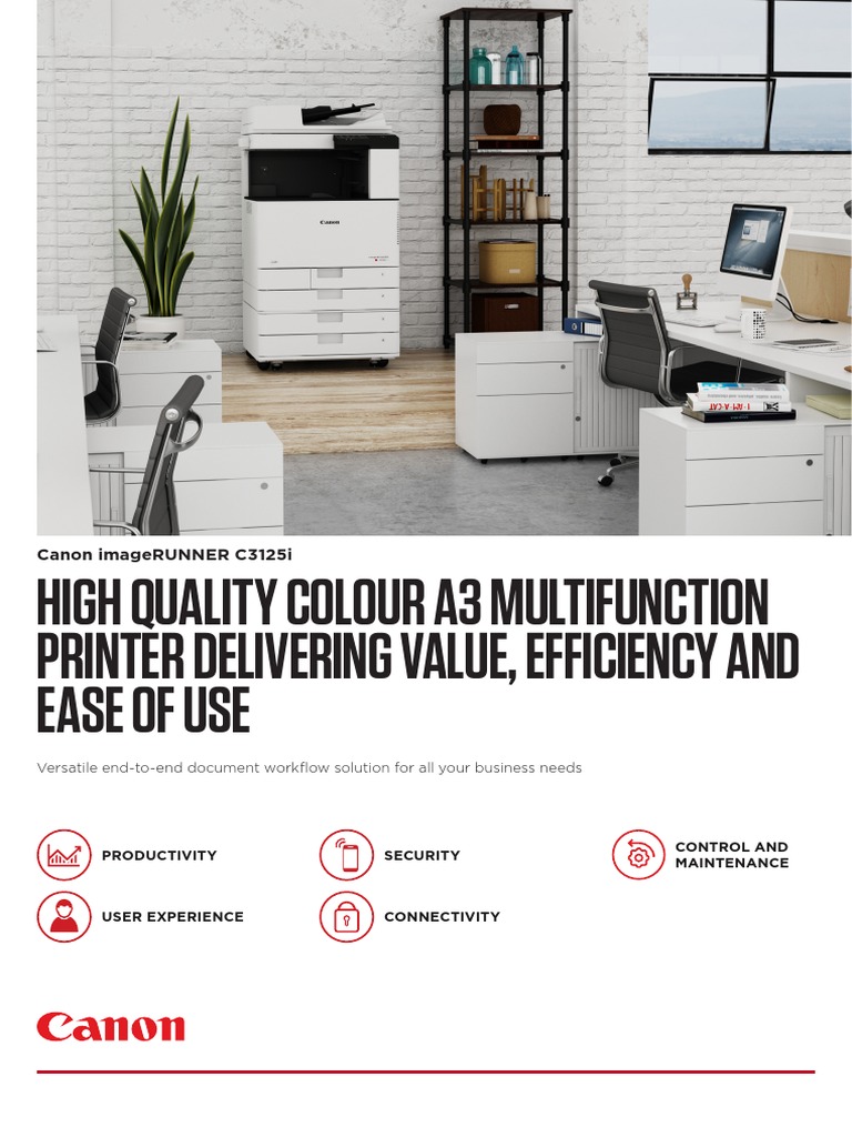 imageRUNNER C3125i - Benefit Datasheet - EM - Final - DIGI | PDF | Cloud Computing | Canon Inc.