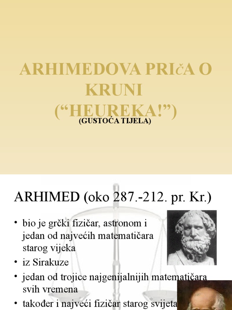 Arhimed I Kruna | PDF