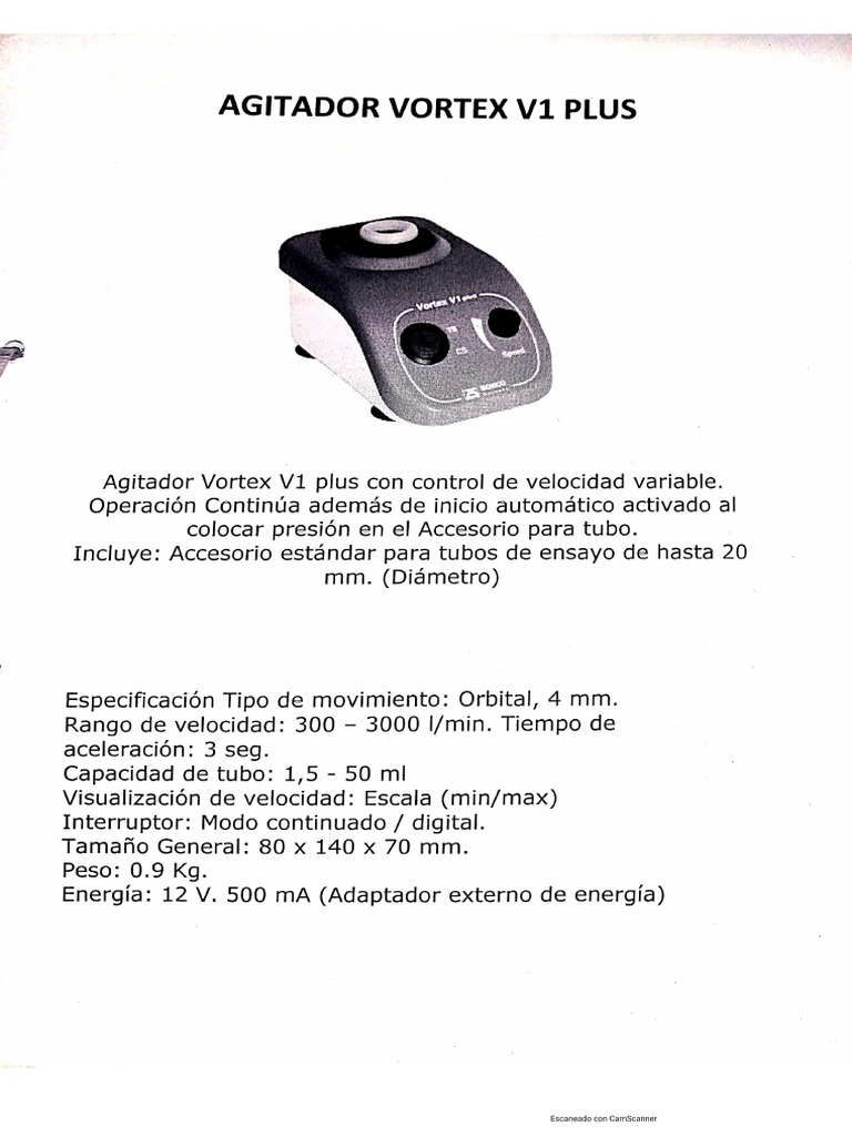 Agitador Vortex | PDF