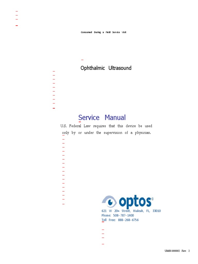 Ultrasonido Ocular - Oti - Scan 3000 | PDF | Ultrasound | Power Supply