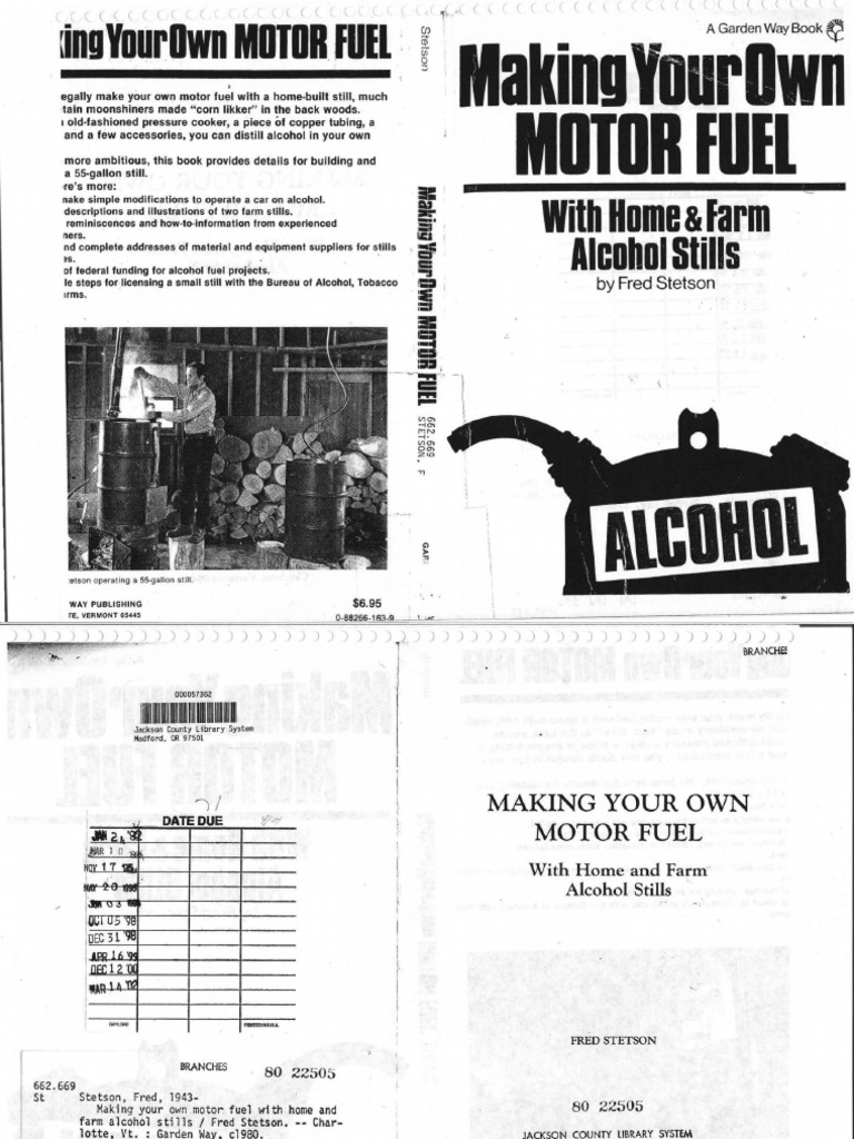 Making Your Own Motor Fuel 1943 - Stetson | PDF | Ethanol | Sugarcane