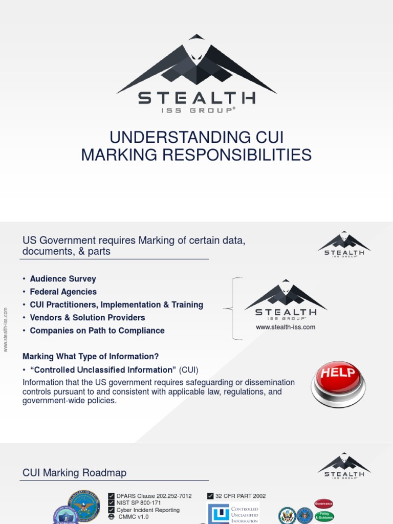 Understanding CUI Marking Responsibilities | PDF | Sanitization ...