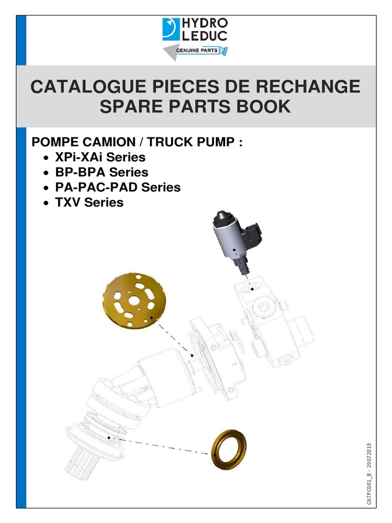 Catalogue Pieces de Rechange Spare Parts Book: Xpi-Xai Series Bp-Bpa ...