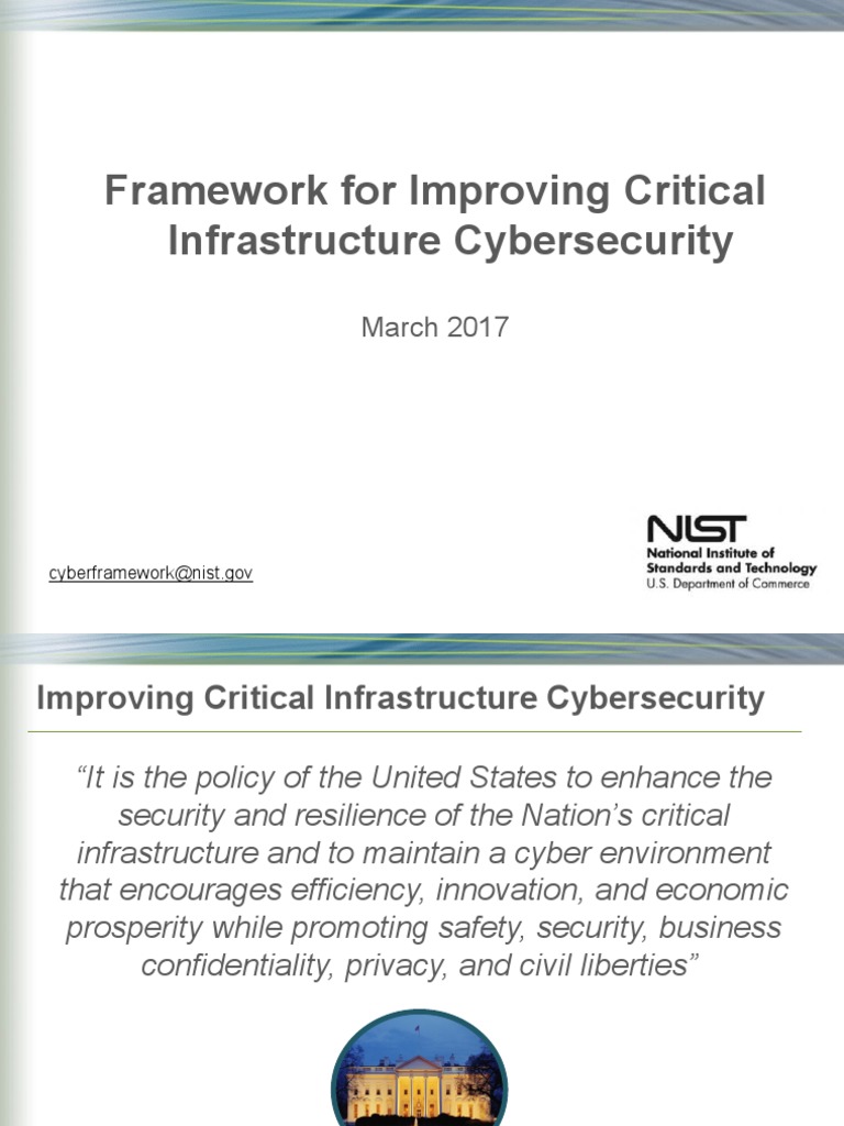 Cybersecurity Framework 101 Webinar 20170301 v2 | PDF | Computer ...