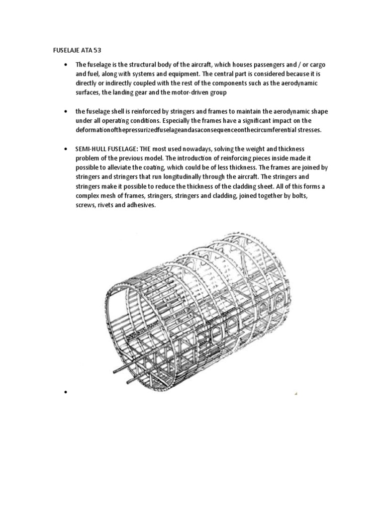 Fuselaje Ata 53 | PDF | Fuselage | Aircraft