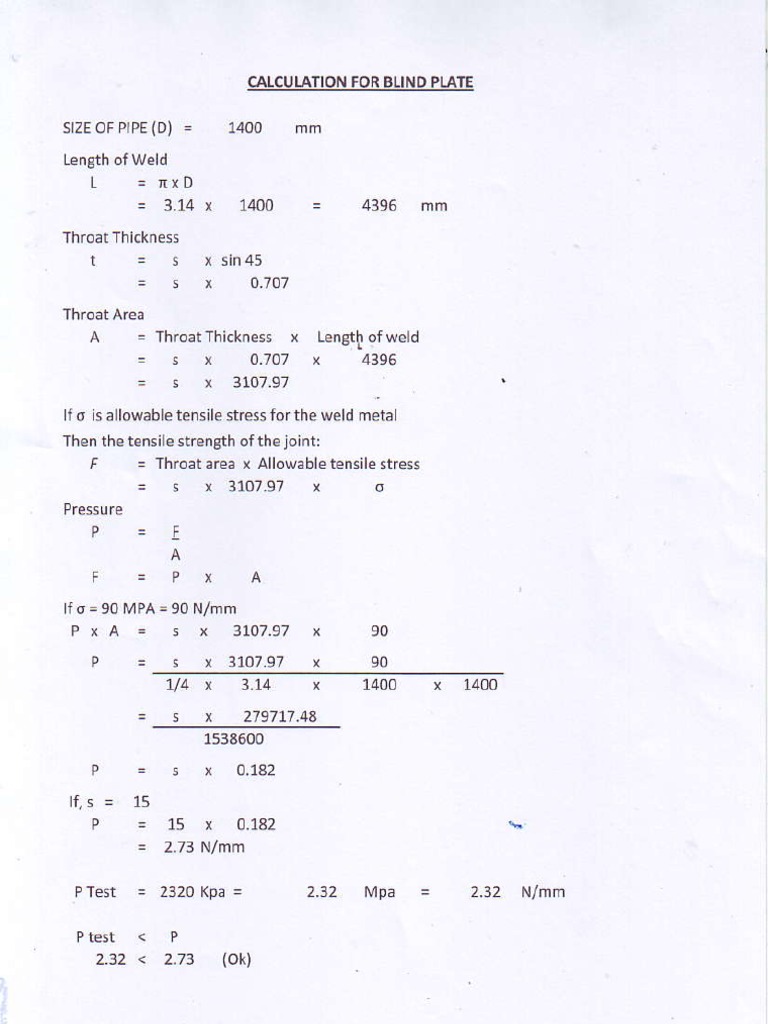 Weld Calculation | PDF