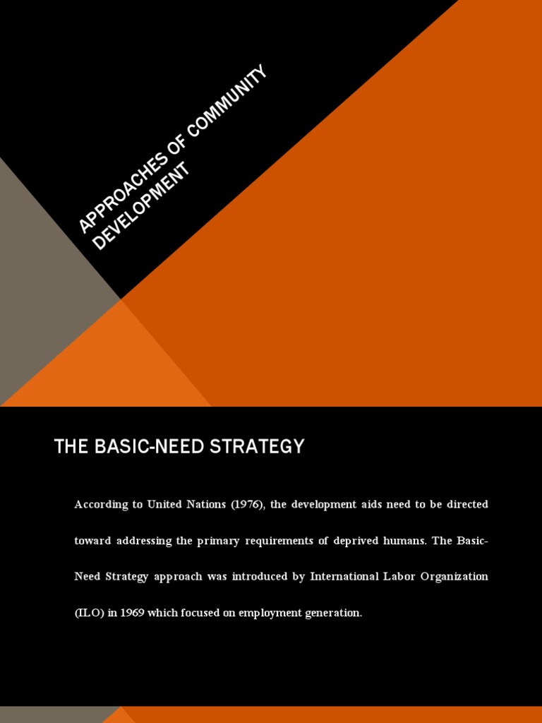 Community Development Approaches Explained | PDF | Millennium ...