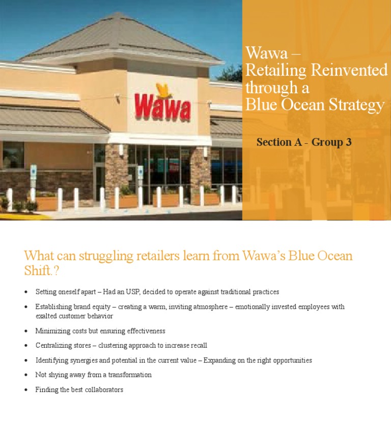 Wawa - Retailing Reinvented Through A Blue Ocean Strategy | PDF