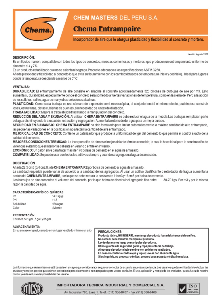 Chema Emtrampaire | PDF | Hormigón | Agua