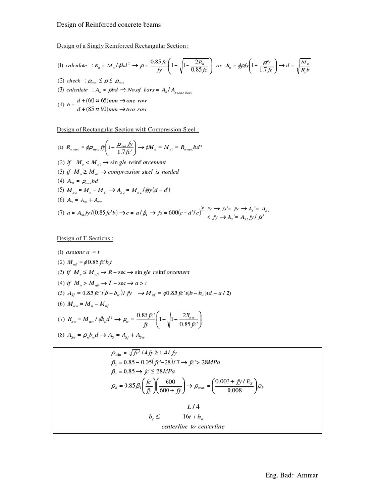 Design of Beams | PDF | Structural Engineering | Reinforced Concrete