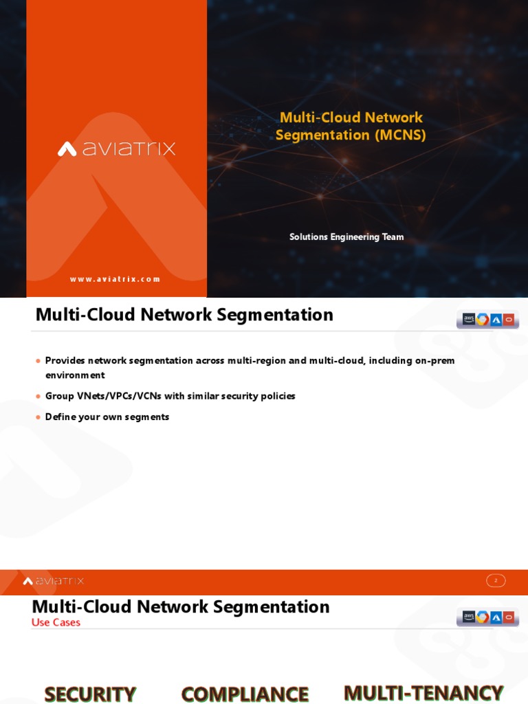 ACE Prof Mod3a - Multi-Cloud Segmentation Domains | PDF | Cloud ...