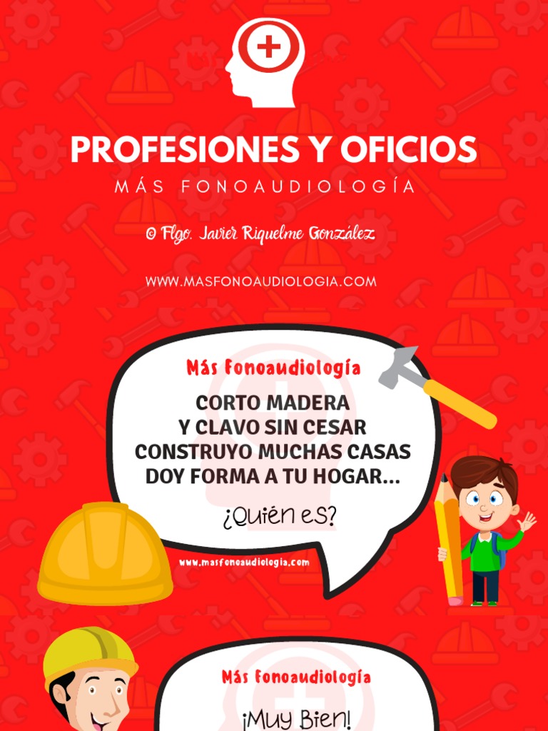 Adivinanza Profesiones y Oficios | PDF
