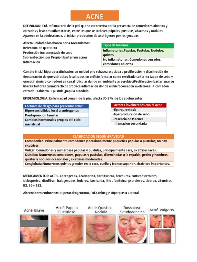Acne | PDF | Medicina CLINICA | Rtt