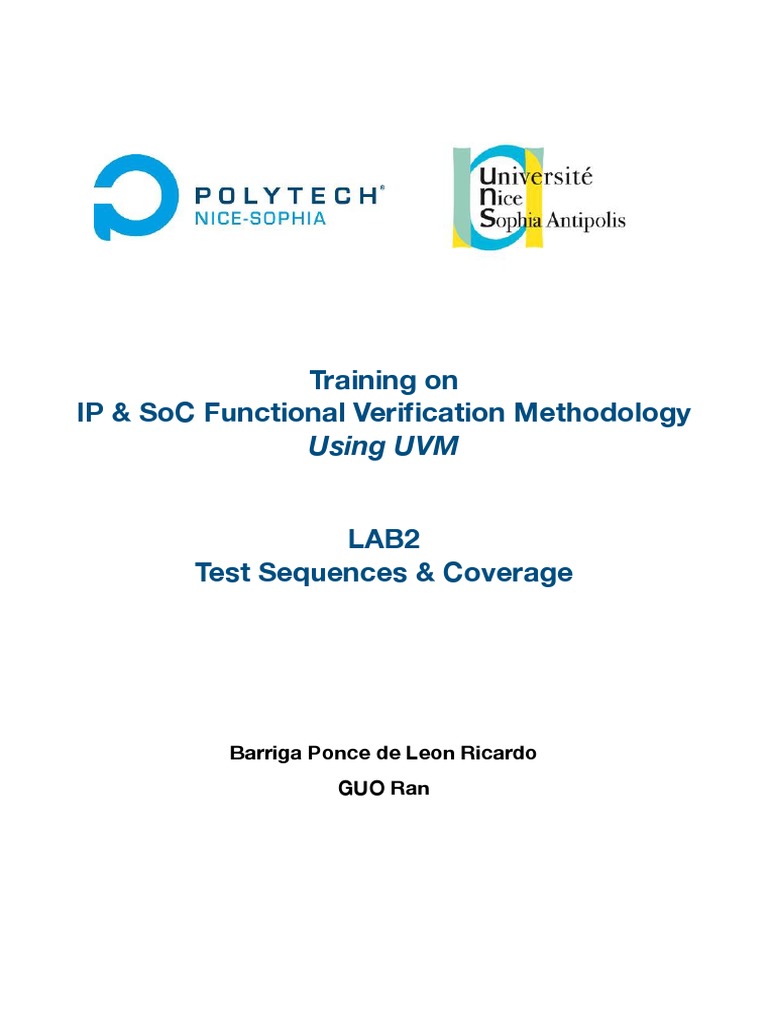 Training On Ip & Soc Functional Verification Methodology: Using Uvm ...