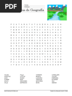 Sopa de Letras de Los Ecosistemas | PDF