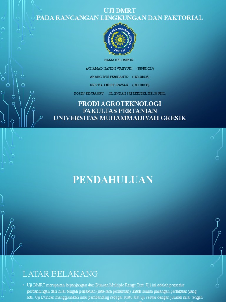 Uji DMRT pada Rancangan Lingkungan | PDF