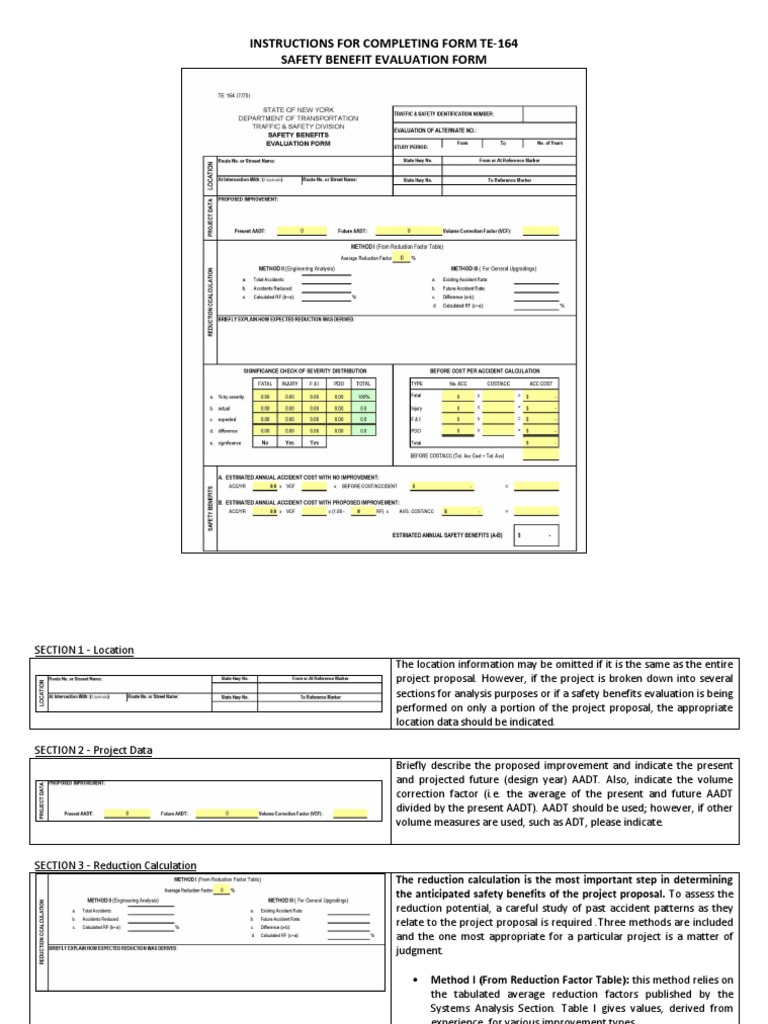 TE-164 Form Instructions PDF | PDF | Evaluation | Teaching Mathematics
