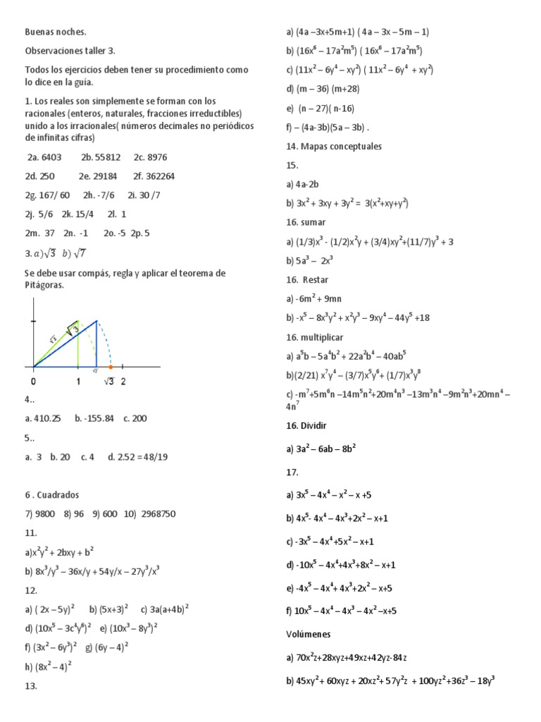 Solucionario Taller 3 PDF | PDF | Conceptos matemáticos | Teoría de los números