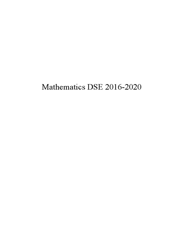 Maths 2016 2020 Pdf Pdf Area Equations