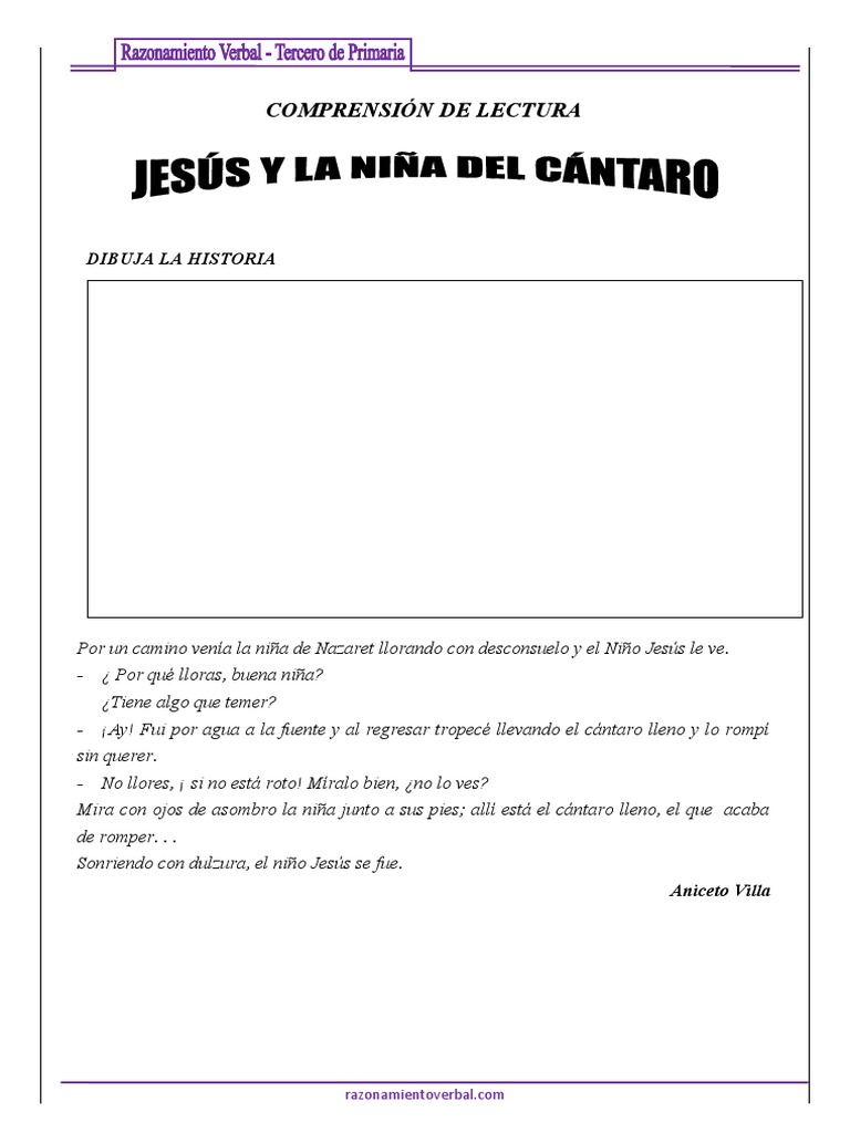 07 Comprension Lectora Tercero de Primaria | PDF | Vacas