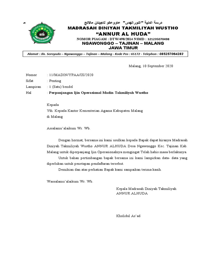Proposal Pengajuan Ijop Madin Wustho | PDF