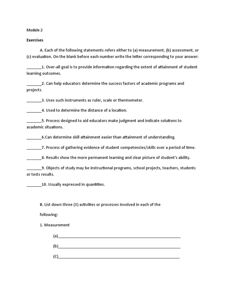 Module 2 WPS Office | PDF | Educational Assessment | Evaluation
