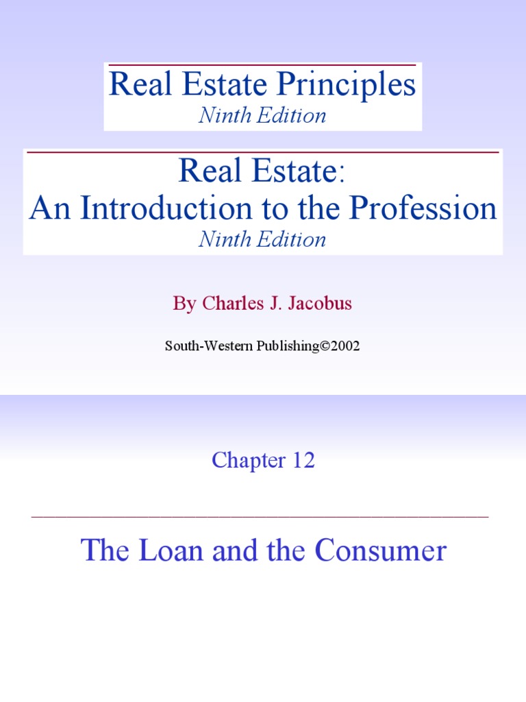 Real Estate Principles Real Estate: An Introduction To The Profession ...