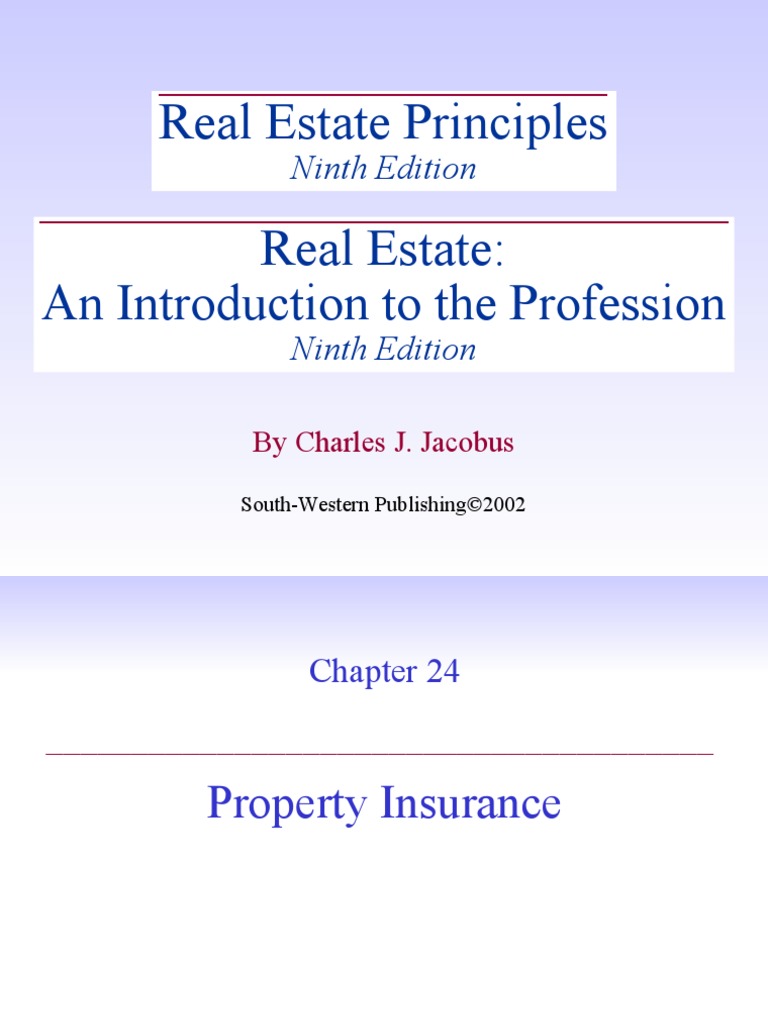 Real Estate Principles Real Estate: An Introduction To The Profession | PDF