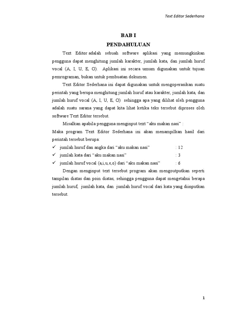 Editor Teks untuk Penghitungan Karakter | PDF | Metode & Bahan Ajar ...